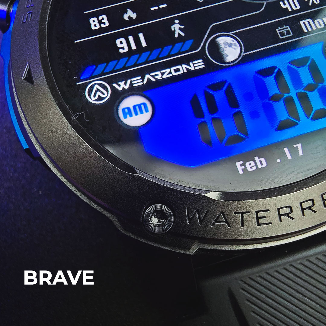 Brave: Smartwatch Militar GPS Dual e à Prova d'Água - Tic-Tac Smartwatch