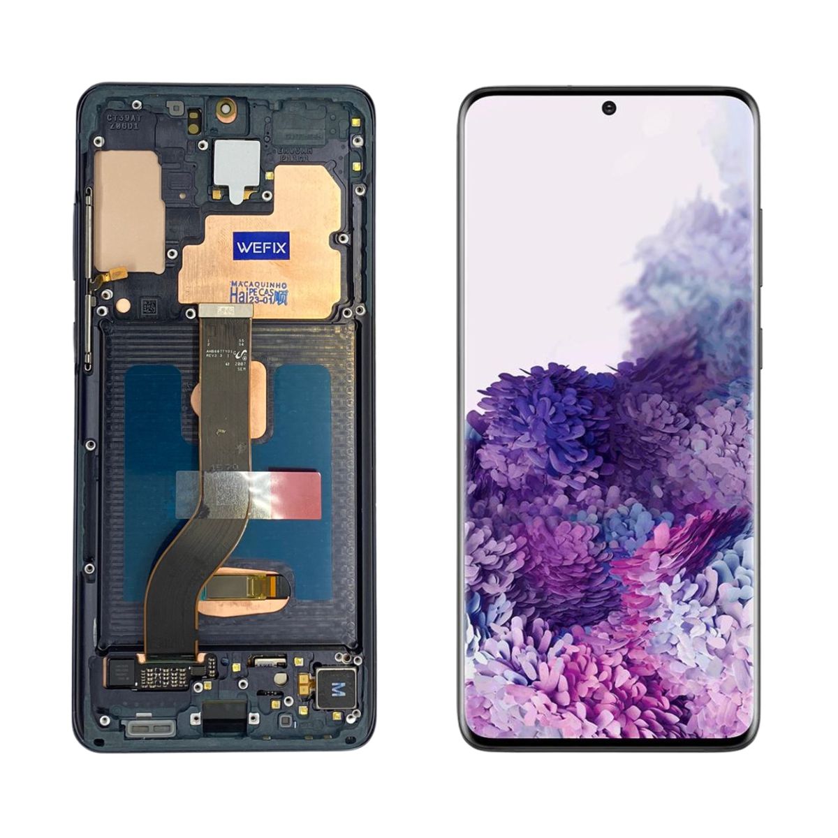 FRONTAL SAMSUNG S20 PLUS PRETO COM ARO NACIONAL WEFIX - JF DISTRIBUIDORA