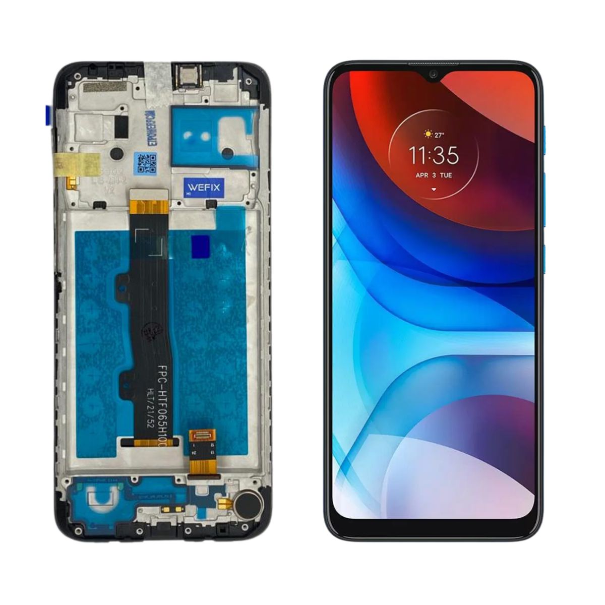 FRONTAL MOTO E7 POWER COM ARO WEFIX - JF DISTRIBUIDORA