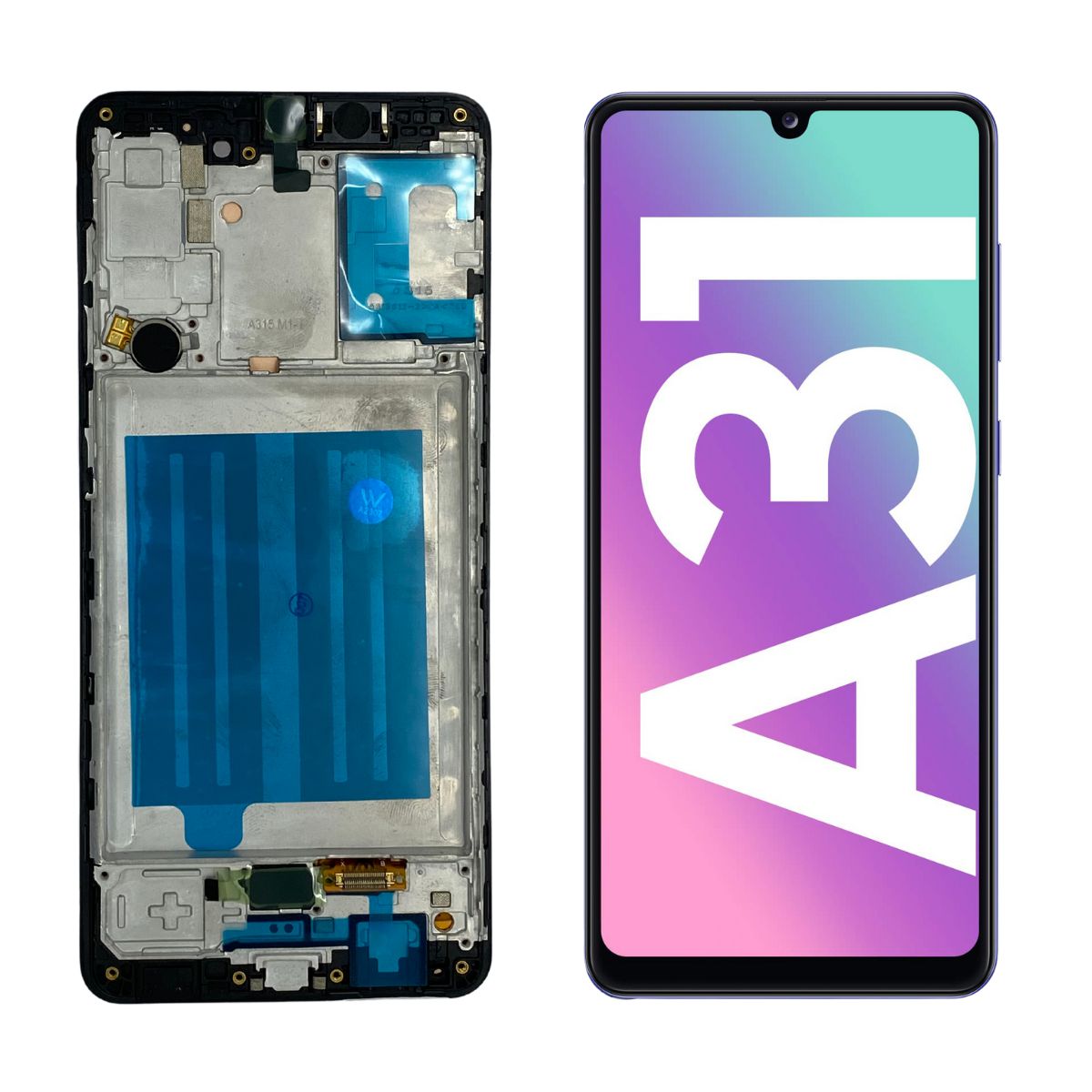 FRONTAL SAMSUNG A31 COM ARO OLED WEFIX - JF DISTRIBUIDORA