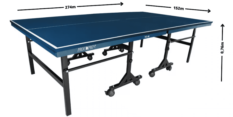 Mesa Ping Pong Butterfly Procópio 30mm Oficial | TF Store - TF Store