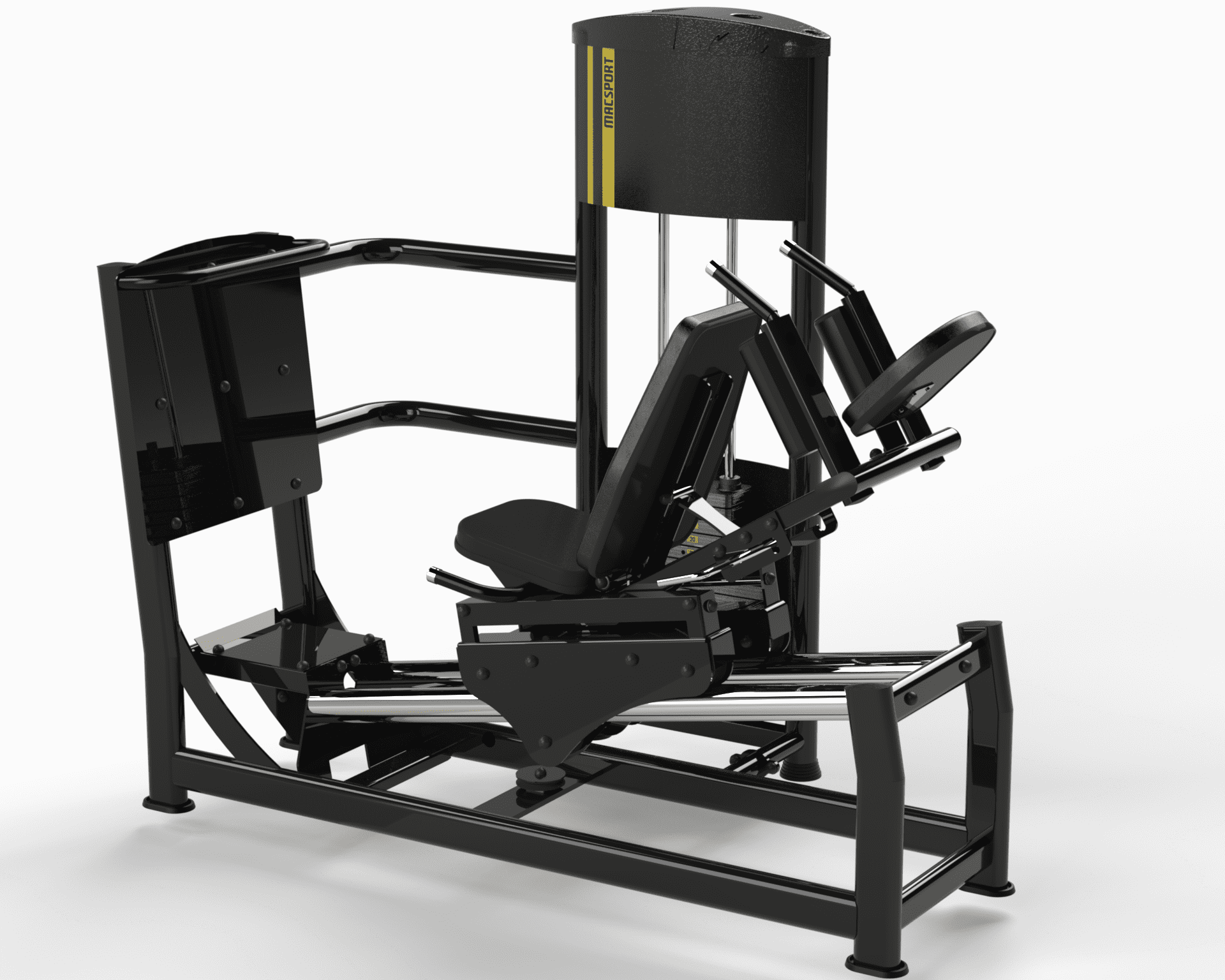 Leg Press Horizontal Regulavel Profissional Sigma Mac Sport LANÇAMENTO ...