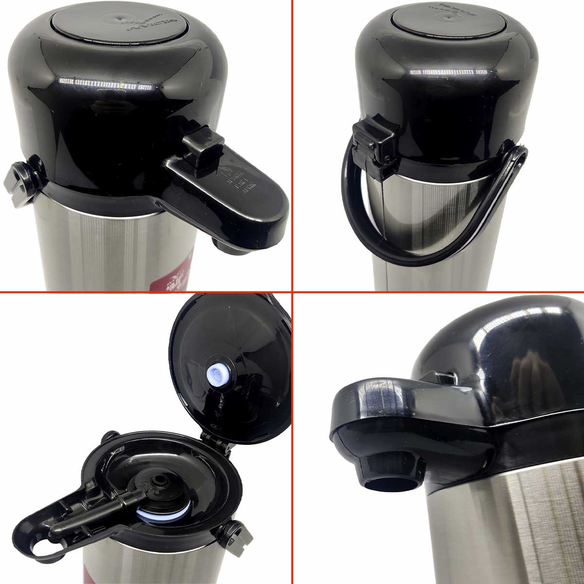 Garrafa Térmica Invicta Air Pot Inox 1.8 Litros Café Água Chimarrão ...