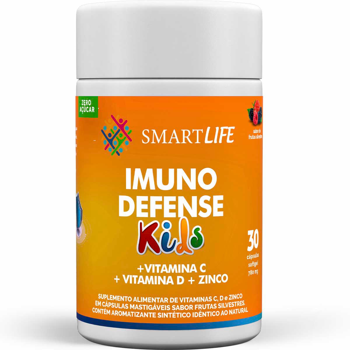 Suplemento Imuno Defense Kids Criança Aumenta Imunidade 30 Cápsulas ...