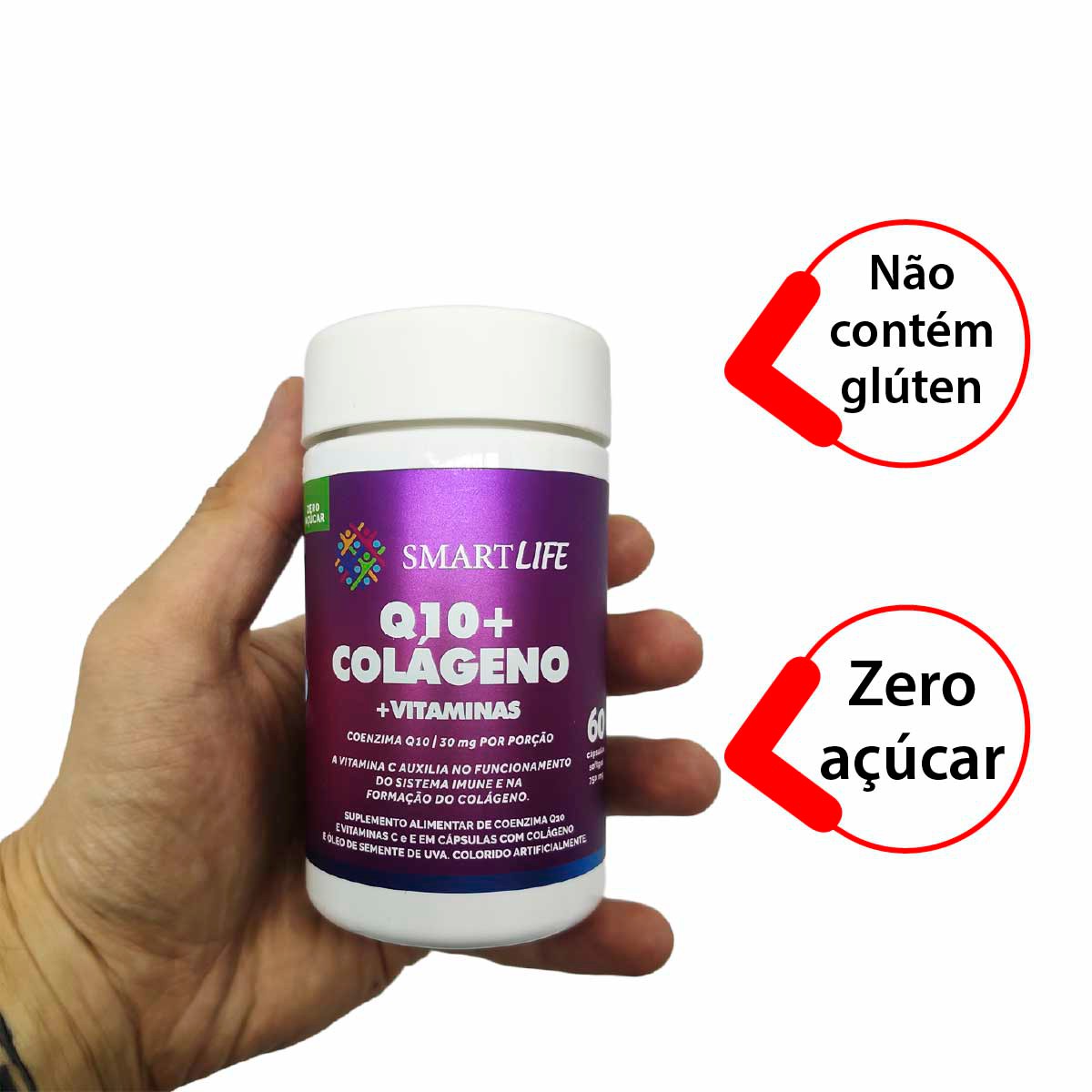 Suplemento Colágeno + Coenzima Q10 30mg + Vitaminas 60 Cápsulas - Japa ...