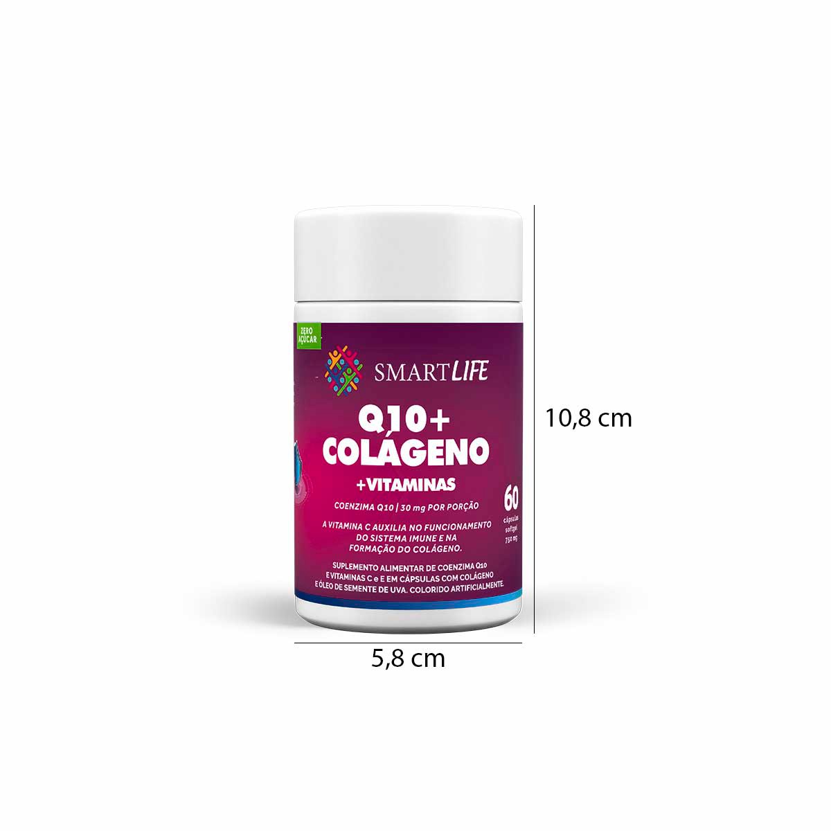 Suplemento Colágeno + Coenzima Q10 30mg + Vitaminas 60 Cápsulas - Japa ...