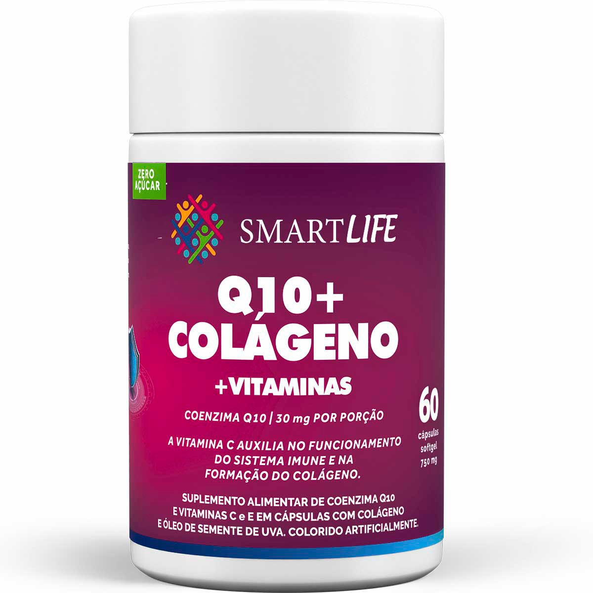 Suplemento Colágeno + Coenzima Q10 30mg + Vitaminas 60 Cápsulas - Japa ...