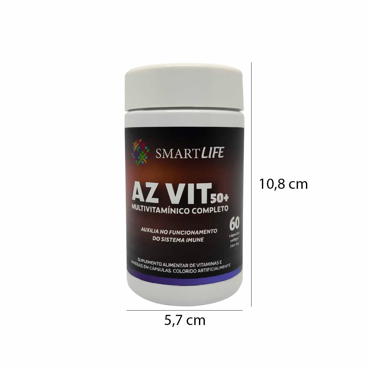 Suplemento AZ VIT 50+ Vitaminas Minerais Essenciais 60 Cápsulas - Japa ...