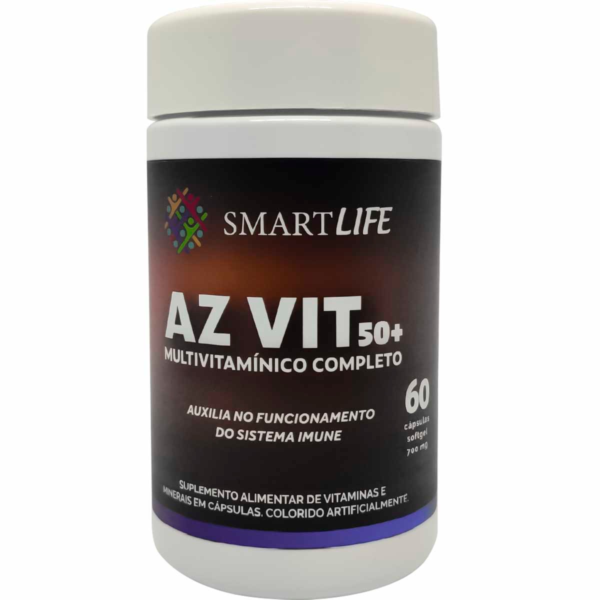 Suplemento AZ VIT 50+ Vitaminas Minerais Essenciais 60 Cápsulas - Japa ...