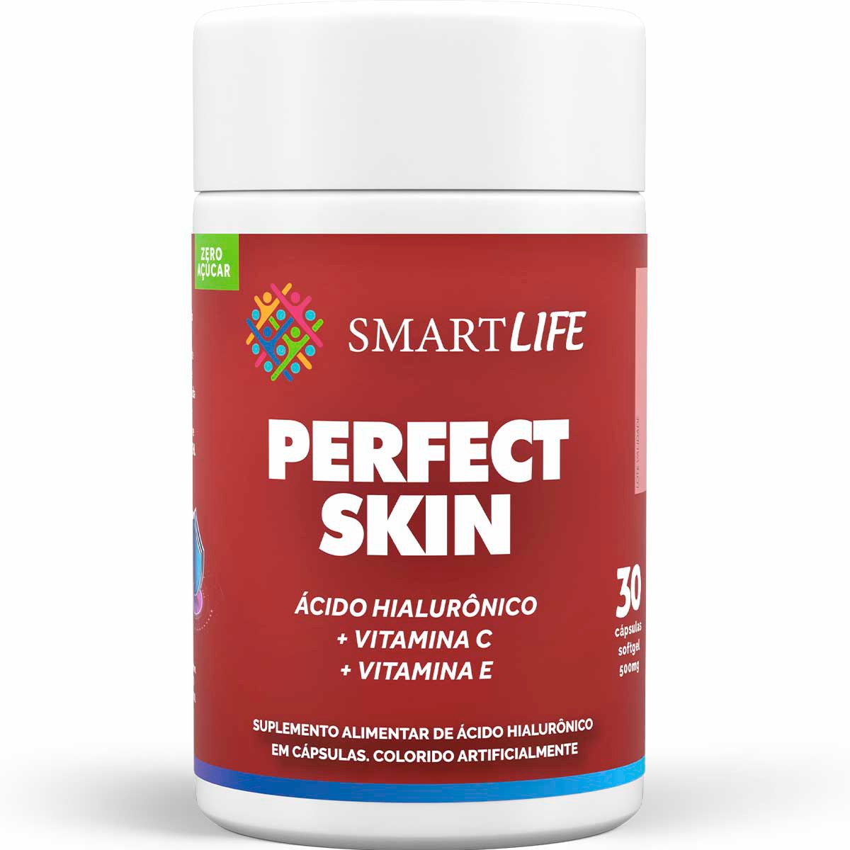 Suplemento Perfect Skin Hidrata Pele Ácido Hialurônico 30 Cápsulas ...