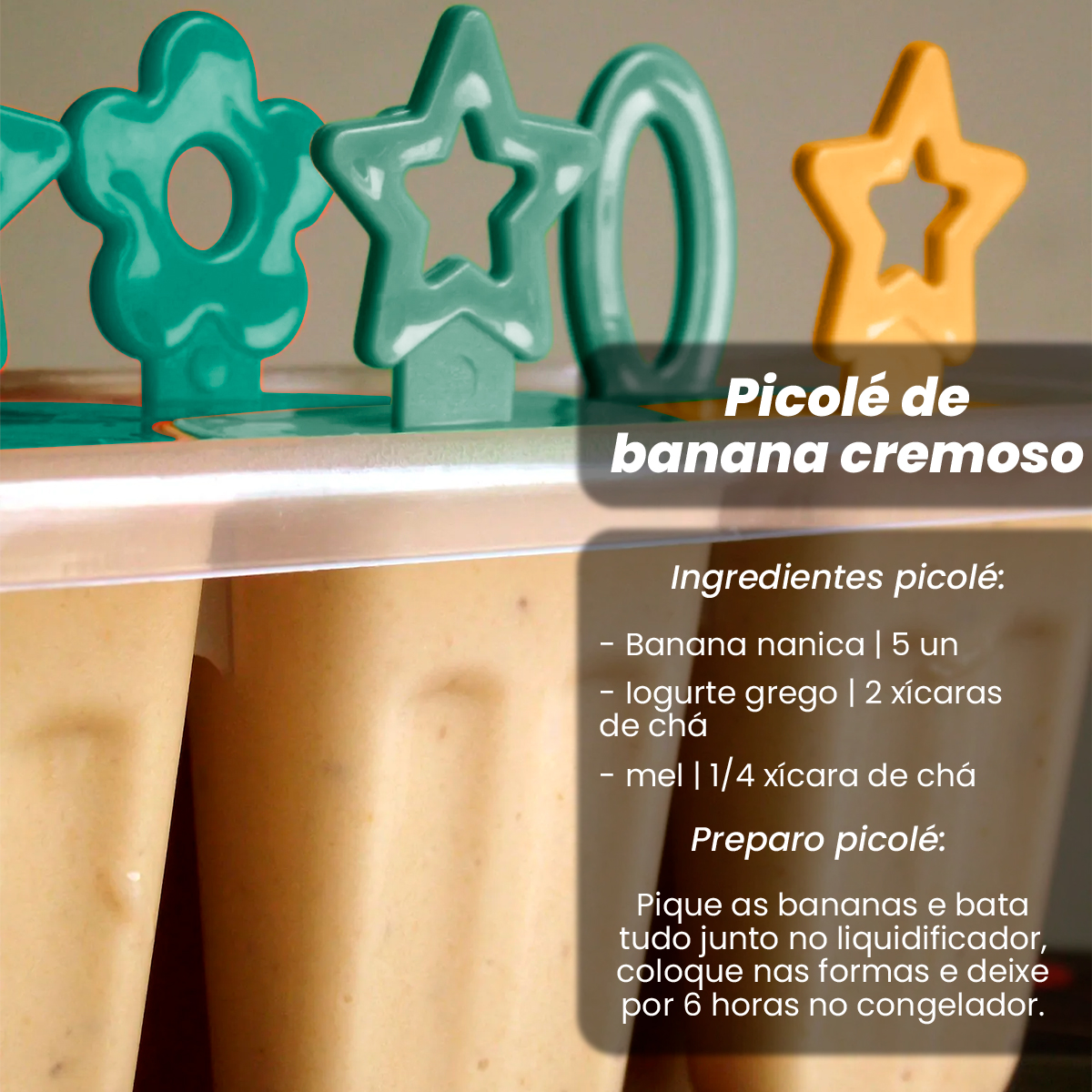 Forma de Picolé Sanremo Molde c/ Palitos Forminha 6 Cavidades Plástico ...