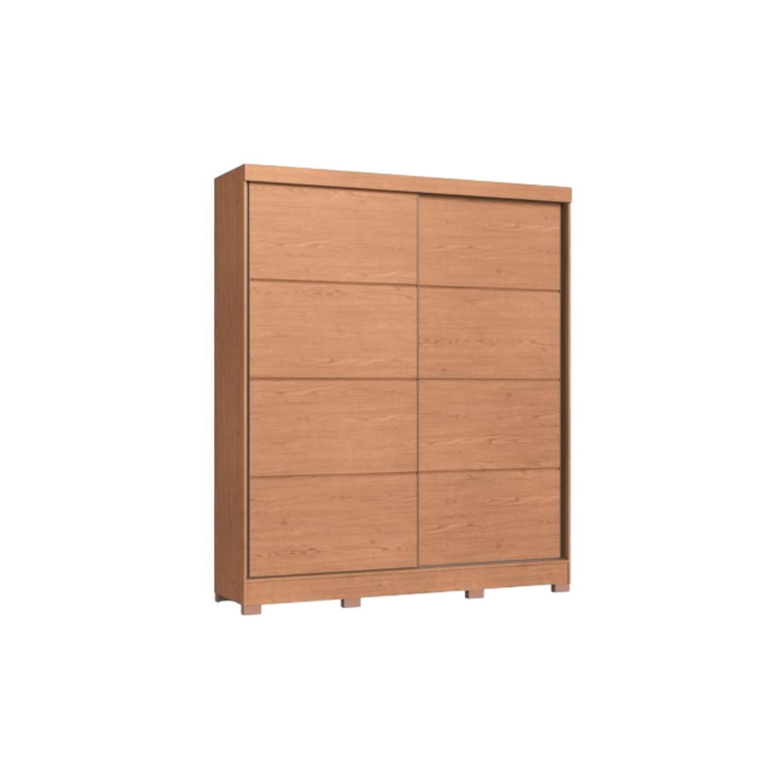 Roupeiro 02 Portas de Correr Pontal 100% MDF - 0920M - Cedro - Moveis ...