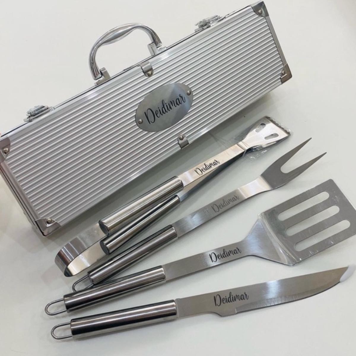 Kit Churrasco 4 peças - Laser Clara - Empresa de Brindes Corporativos ...