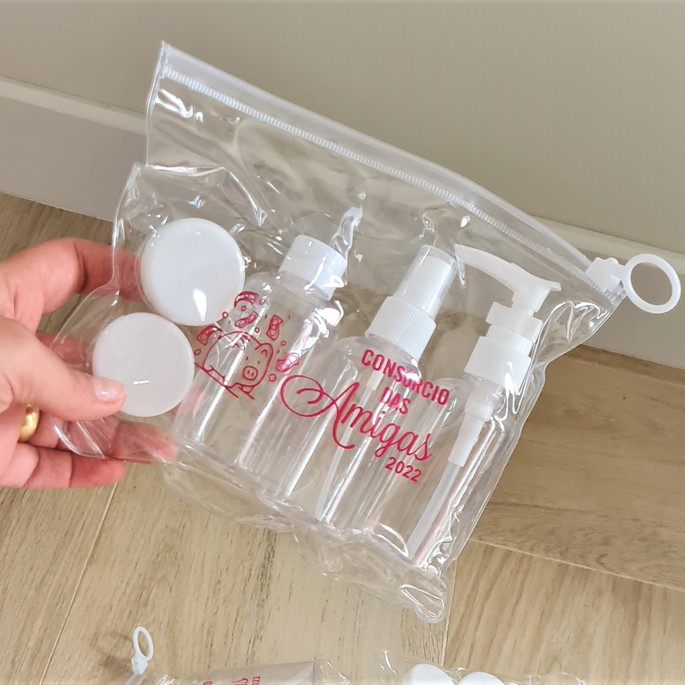 Kit Viagem 6 Peças Personalizado - Laser Clara - Empresa de Brindes ...