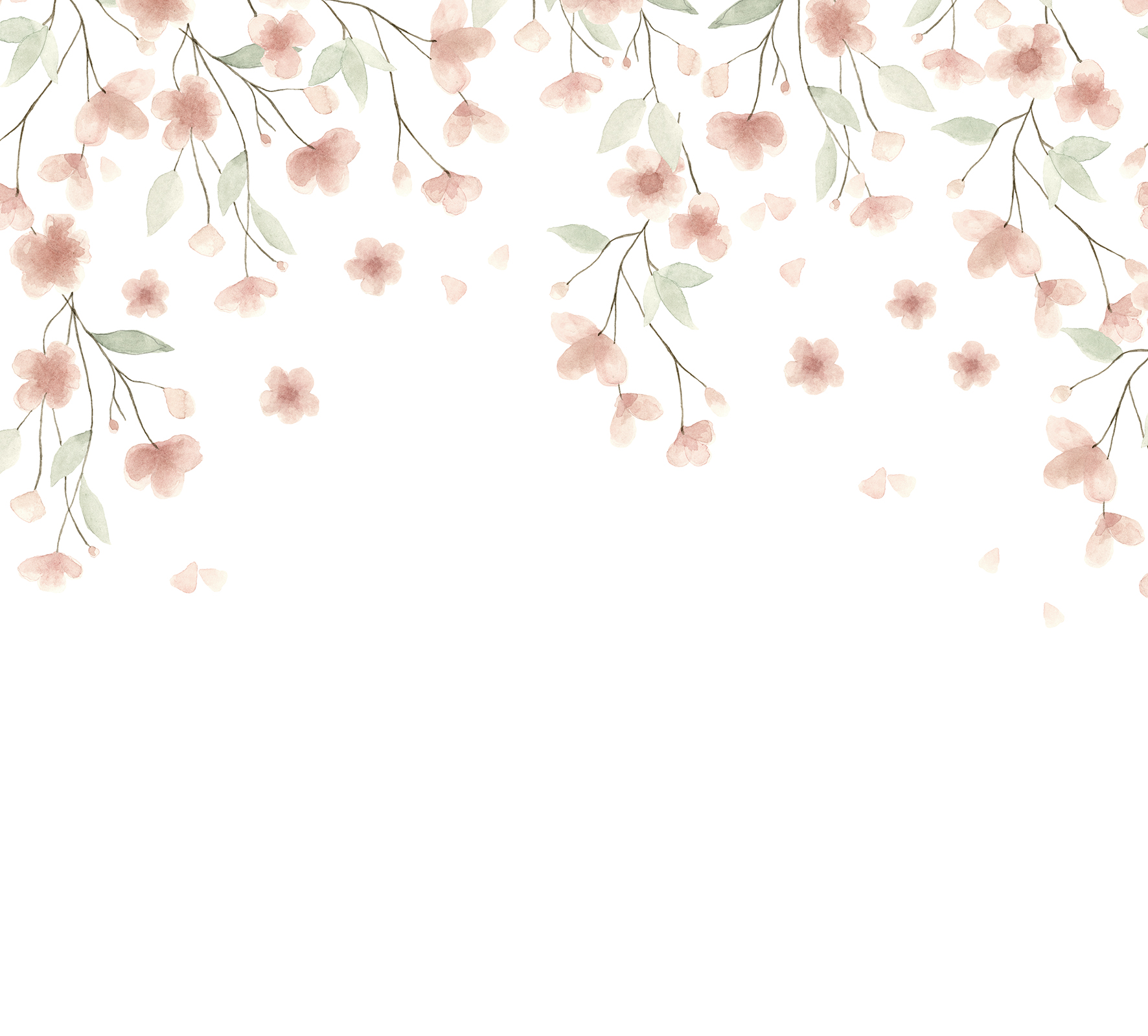 Papel de Parede Floral em Arco - Loja PregaLá Papel de Parede Floral em Arco - Loja PregaLá