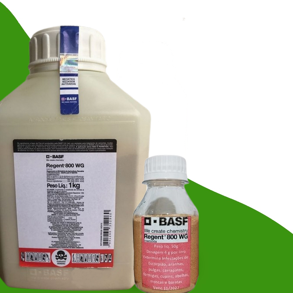 Inseticida Regent 800 WG 50 g - Fipronil 80% Eficaz contra Pulgas, car ...