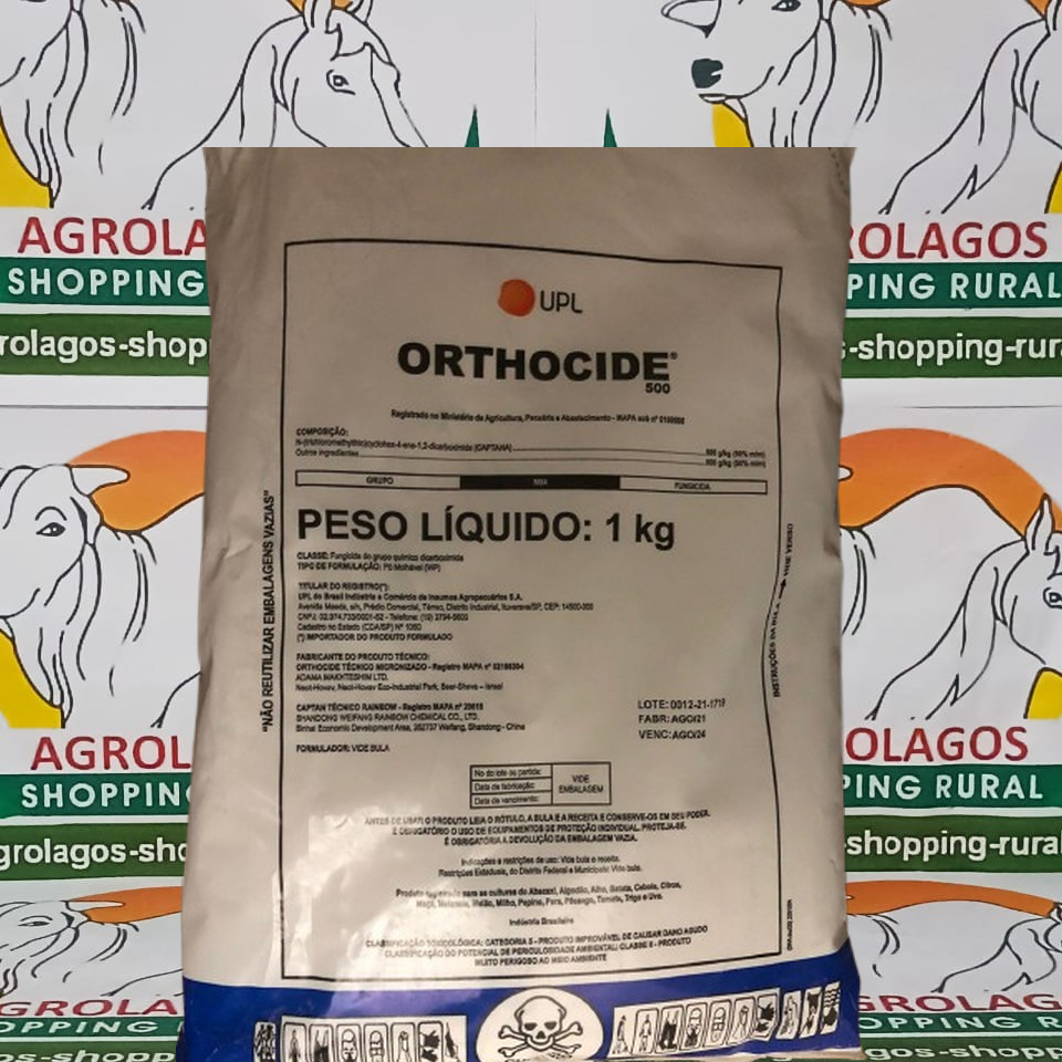 Fungicida Orthocide 500 - 1 kg Composição Captana - Agrolagos Shopping ...