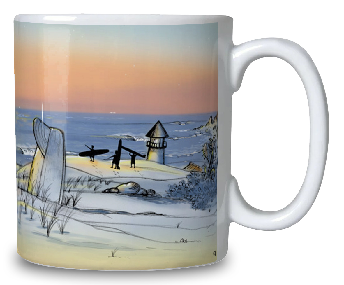 Caneca Farol Summer Endless by Alexandre Torrano - CanecaDoNerd