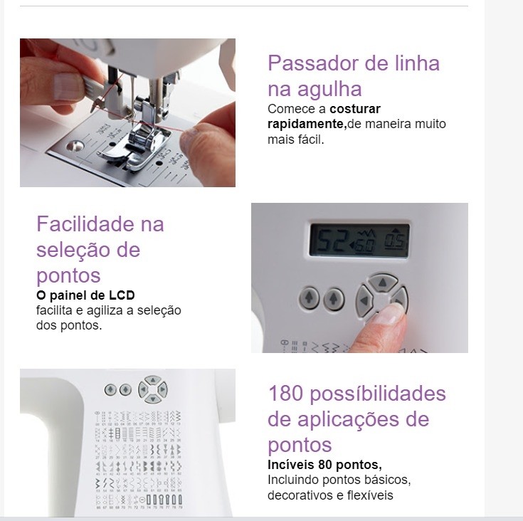 Máquina Singer Doméstica C5605 110v - Fashion Maq - A Loja da Costureira