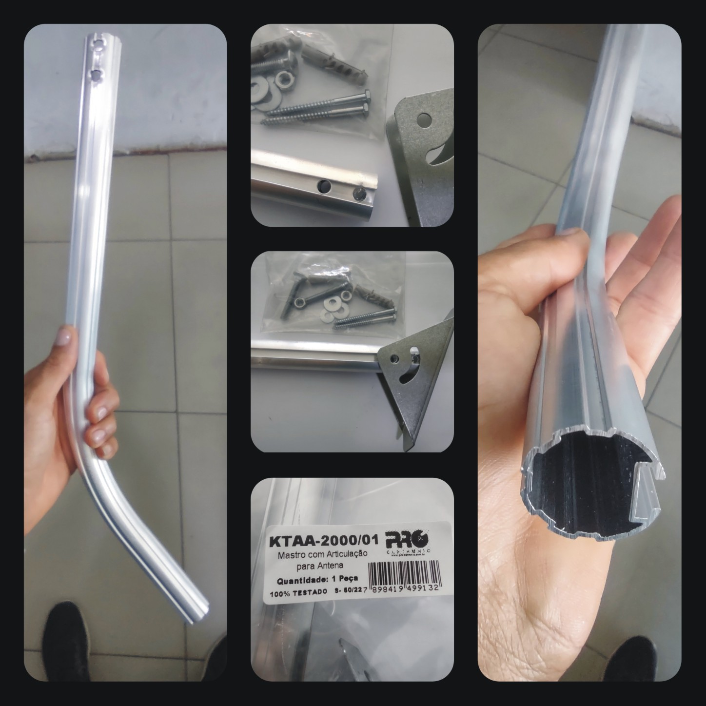 Suporte para Antena Mastro Articulado Proeletronic KTAA-2000 - G Oliveira Informatica Loja em ...