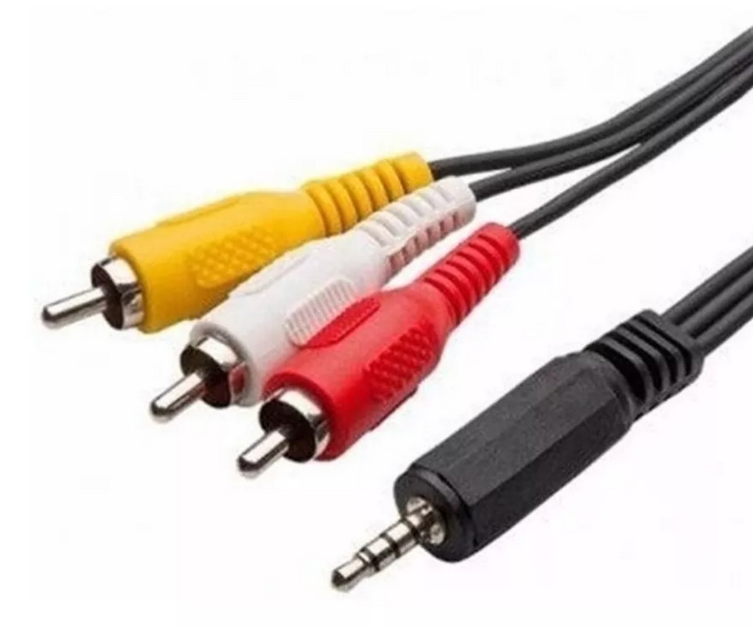 Cabo AV P3 - 3 RCA Audio e Video para TV Box / Conversor Digital 1,2mt ...