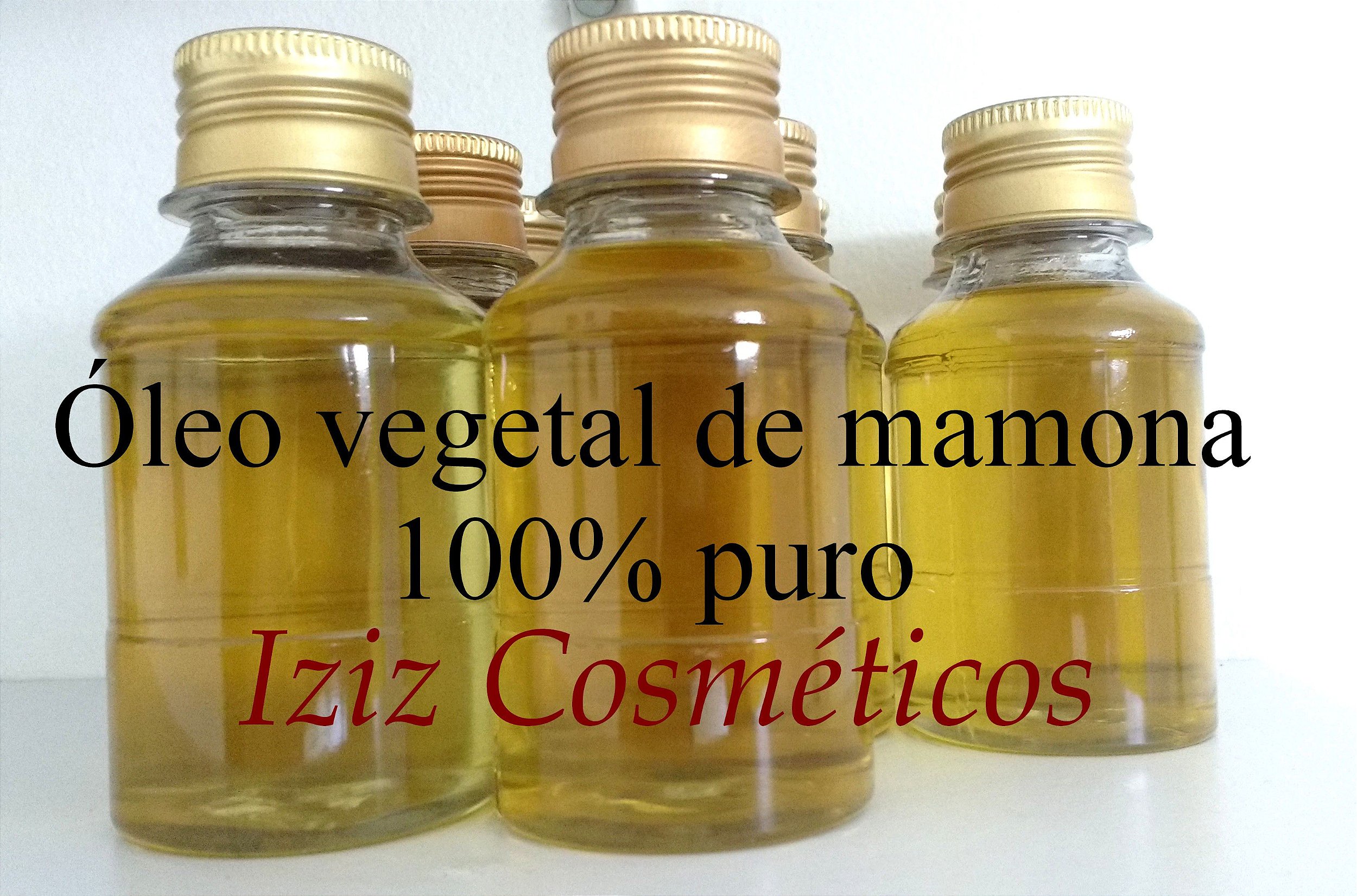 Óleo de mamona 100% natural e artesanal - Iziz Cosméticos