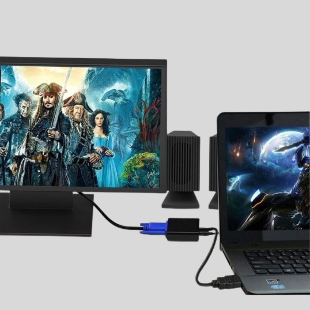 Cabo Conversor Adaptador Hdmi Vga P/ Pc Monitor Projetor Tv - Coret