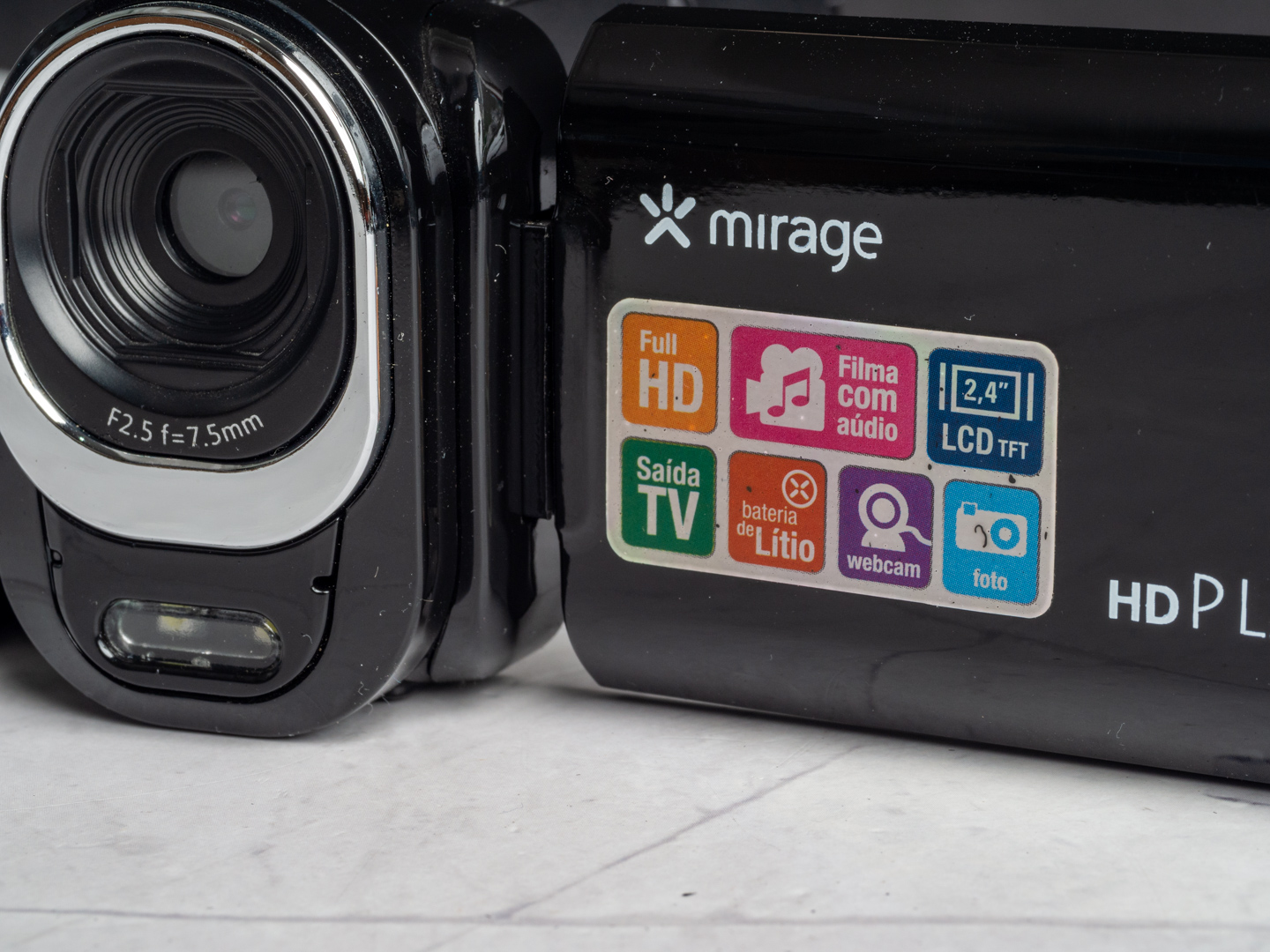 Filmadora e Câmera Fotográfica Digital - Mirage HD Play - Nova, na ...