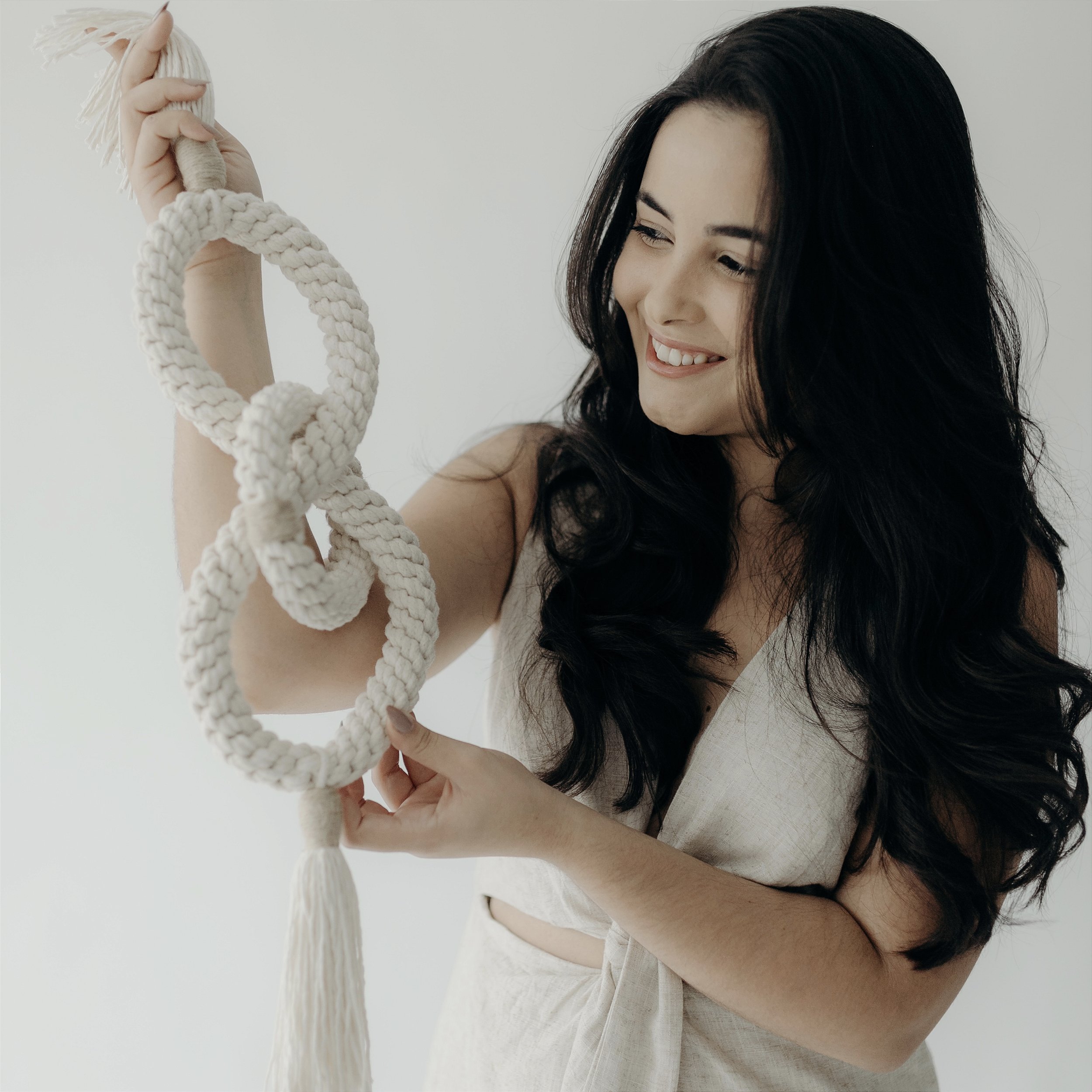 Kit de Produtos para Colar de Mesa Infinito (Ilustra Nó) - Nobis Macramê - Acessórios e Cordões