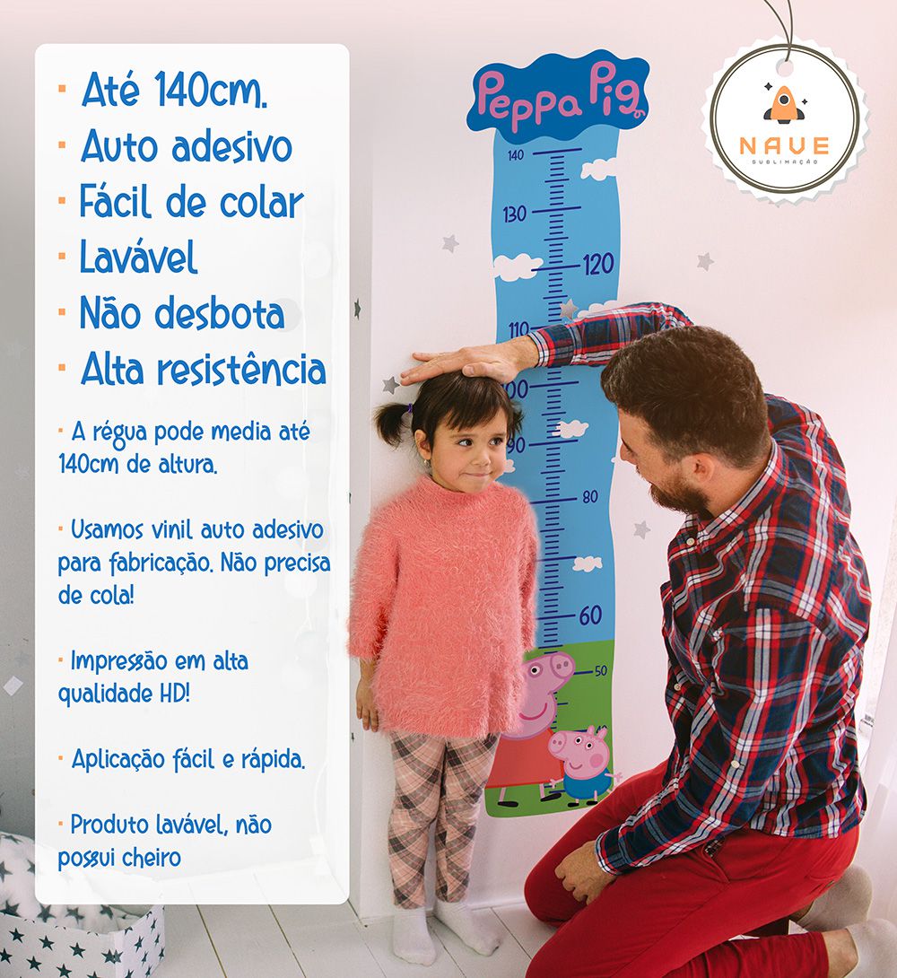 Régua de Crescimento Infantil Ursinho - Nave - Dando vida aos seus sonhos!