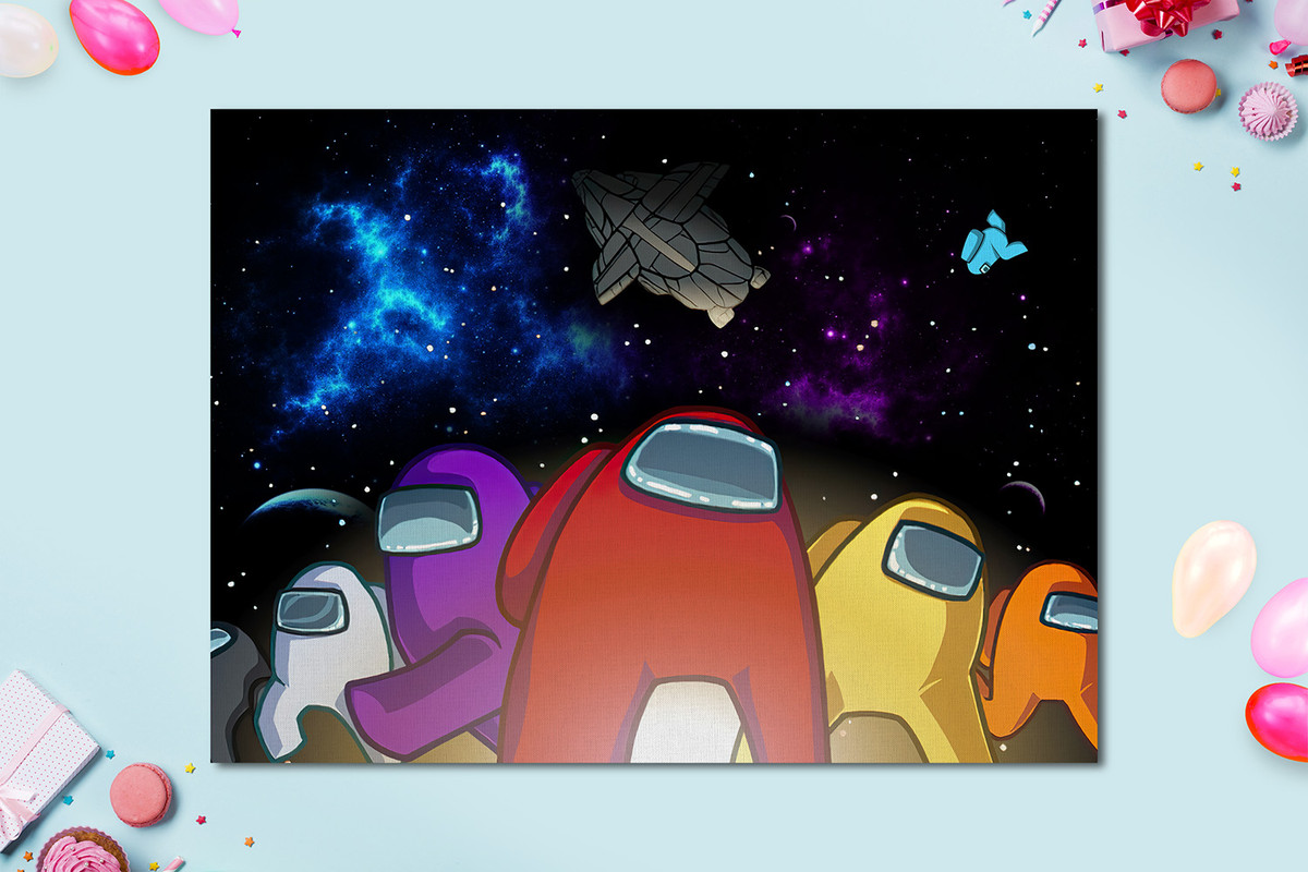 Painel Decorativo Among Us - Nave - Dando vida aos seus sonhos!