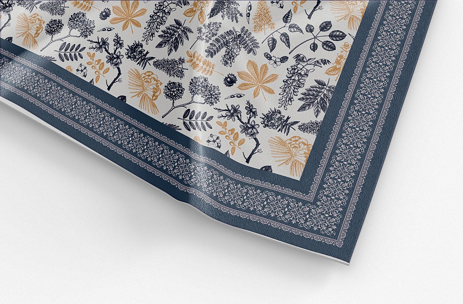 Toalha de Mesa Retangular - Floral Azul - Nave - Dando vida aos seus ...