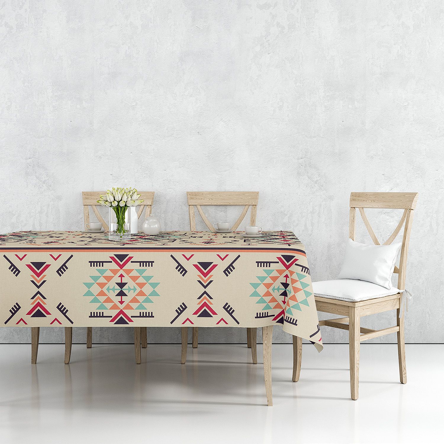 Toalha de Mesa Retangular - Mosaico - Nave - Dando vida aos seus sonhos!