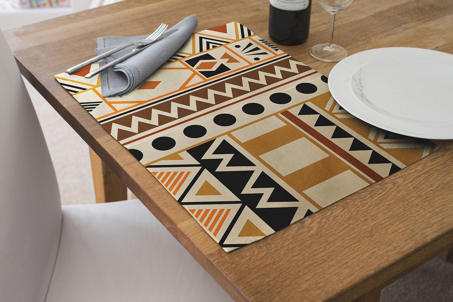 Jogo Americano Para Mesa Posta Mosaico Marrom - Nave - Dando vida aos ...