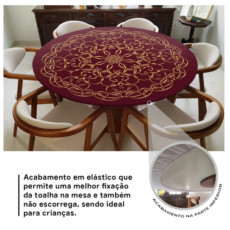 Toalha De Mesa Redonda Com elástico - Personalizada - Nave - Dando vida ...