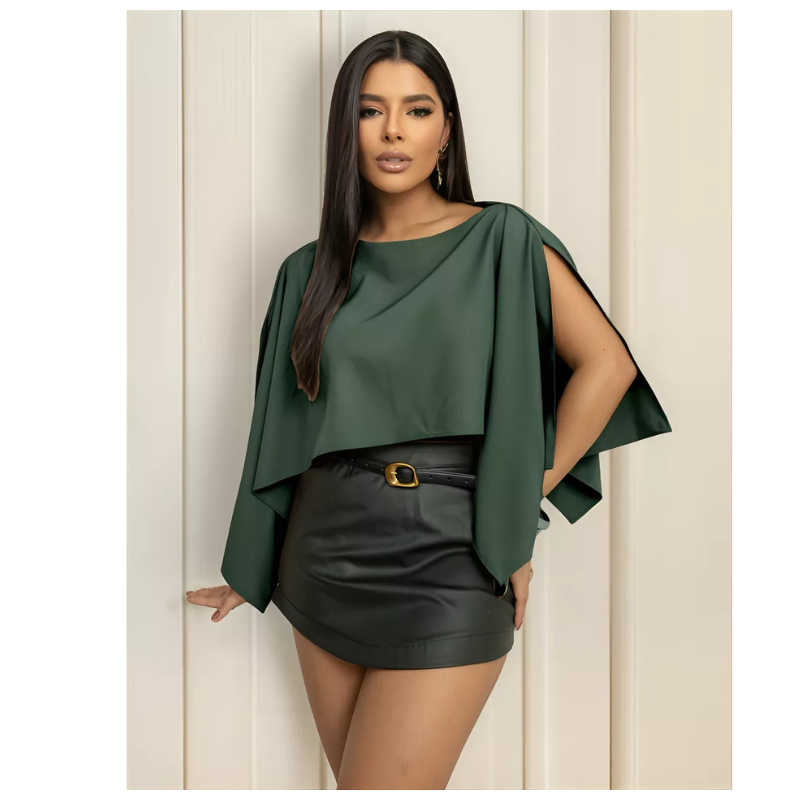 Blusa Cropped Bata Feminina Capa Estilo Boho Verão 2025 - Nave - Dando ...