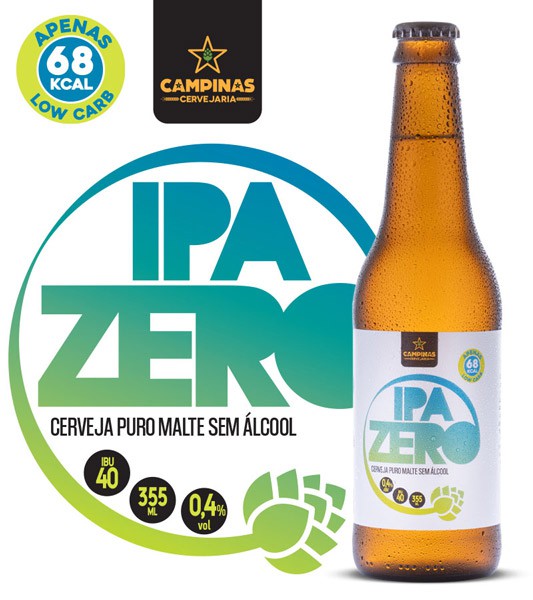 Kit Long Necks IPA Zero com Copo Caldereta SAÚDE! (350ml) - Cerveja ...