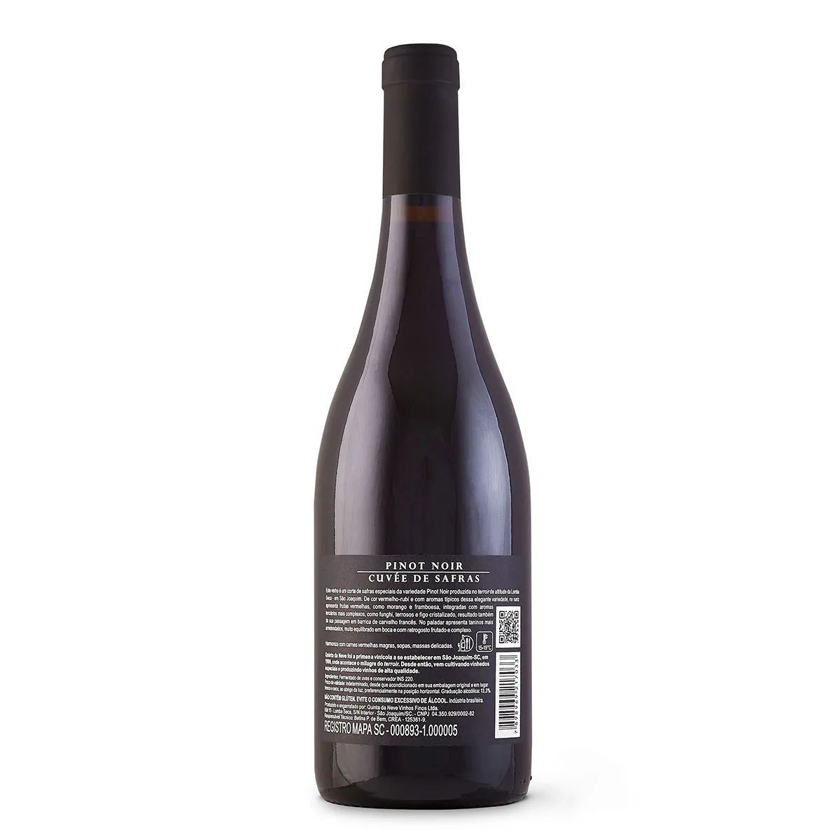 Vinho Fino Tinto Seco Pinot Noir Cuvee Safra Quinta da Neve 750ML ...