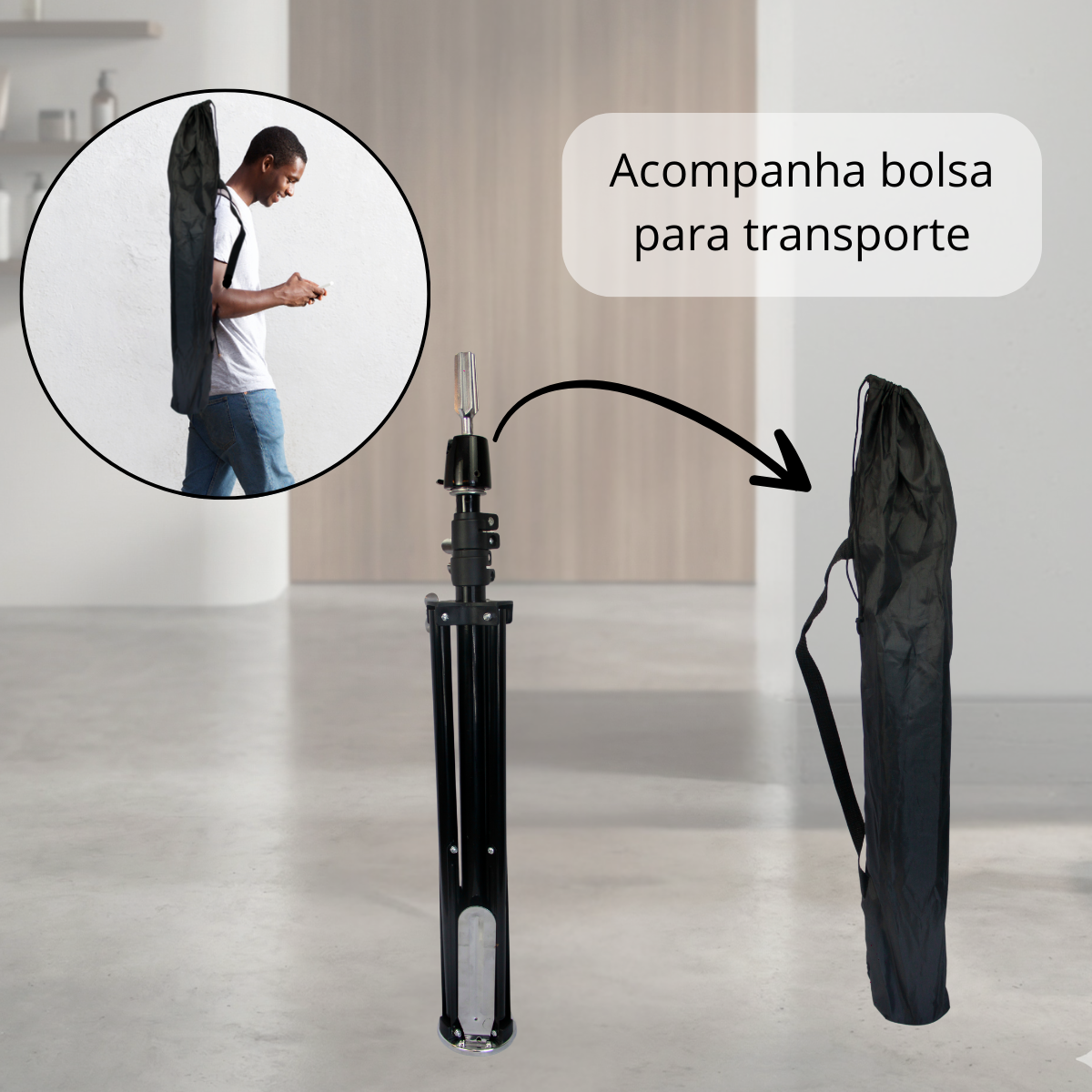 Tripé Para Manequim Com Bandeja - BHS GROUP