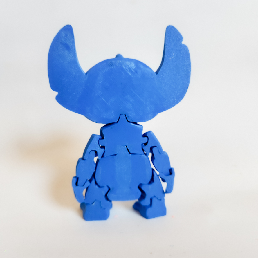 Boneco Lilo e Stitch articulado brinquedo plástico coleção Disney ...