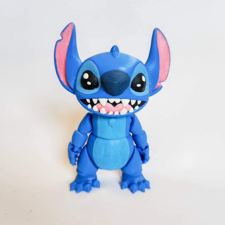 Boneco Lilo e Stitch articulado brinquedo plástico coleção Disney ...