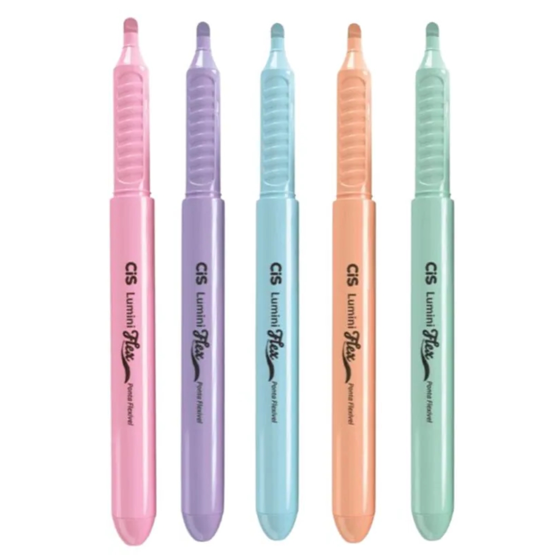 Kit Marca Texto Flexível Pastel Lumini Flex - Cis - Choily Paper ...