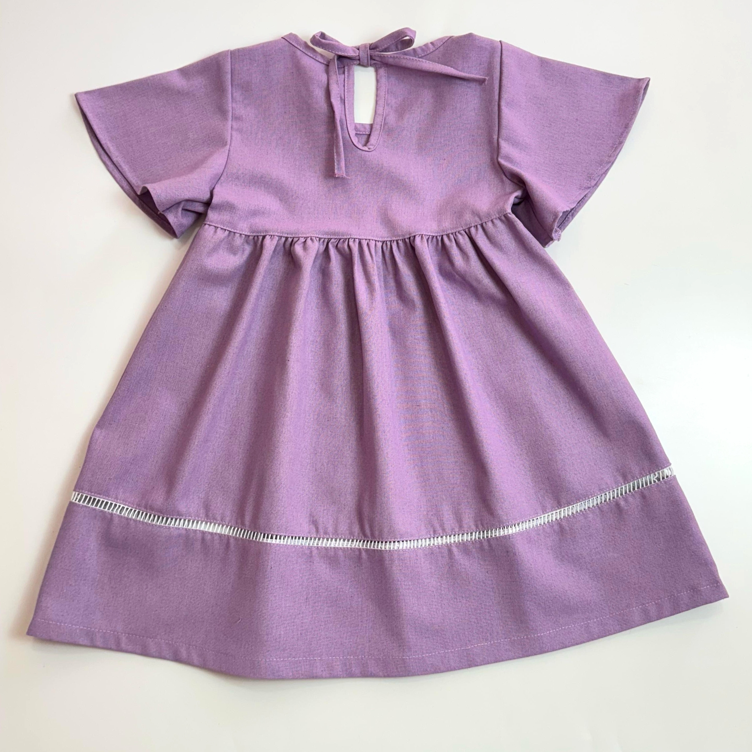 VESTIDOS LUANA LINHO MANGA CURTA BORDADO CORPINHO - LILÁS - Pink Luz ...