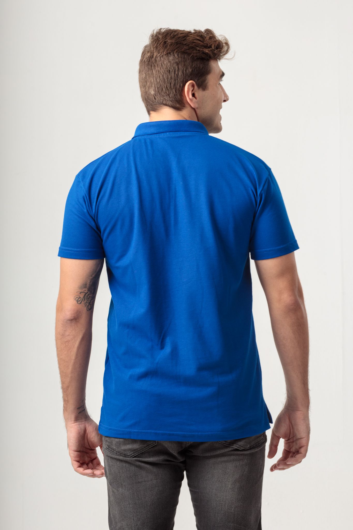 CAMISA POLO MASCULINA AZUL ROYAL - Loja Baziko