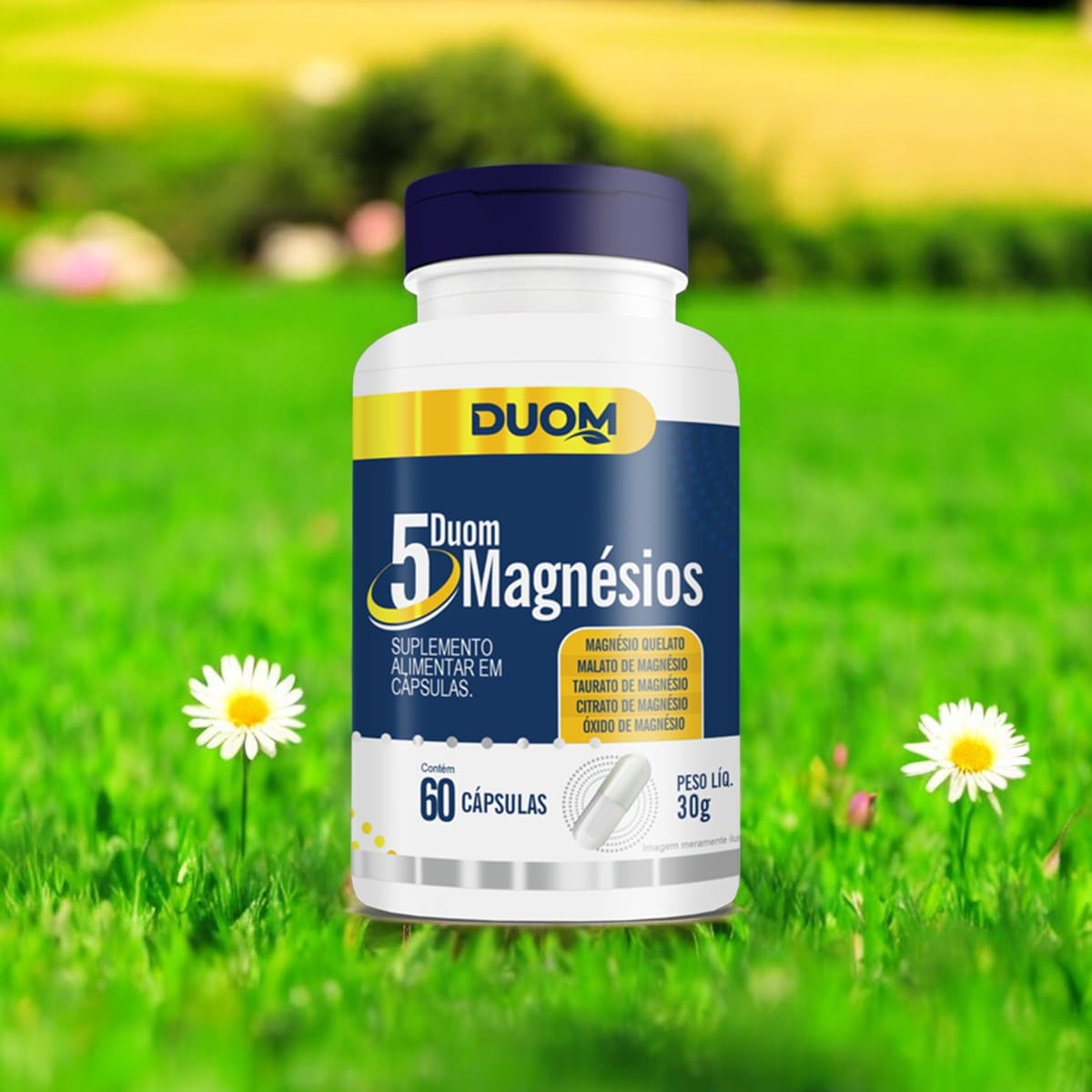 Magnésio Cinco Cápsulas - Suplemento Mineral Essencial | Duom - W3 Life - Loja Online de ...