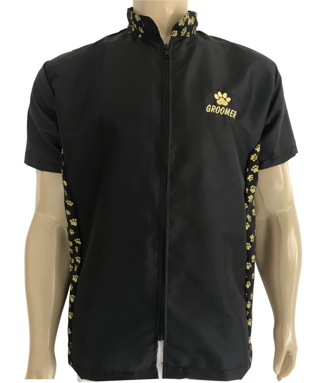 Jaleco de Tosador Masculino Anti-Pelos (100% Poliéster) | Visual Flex ...