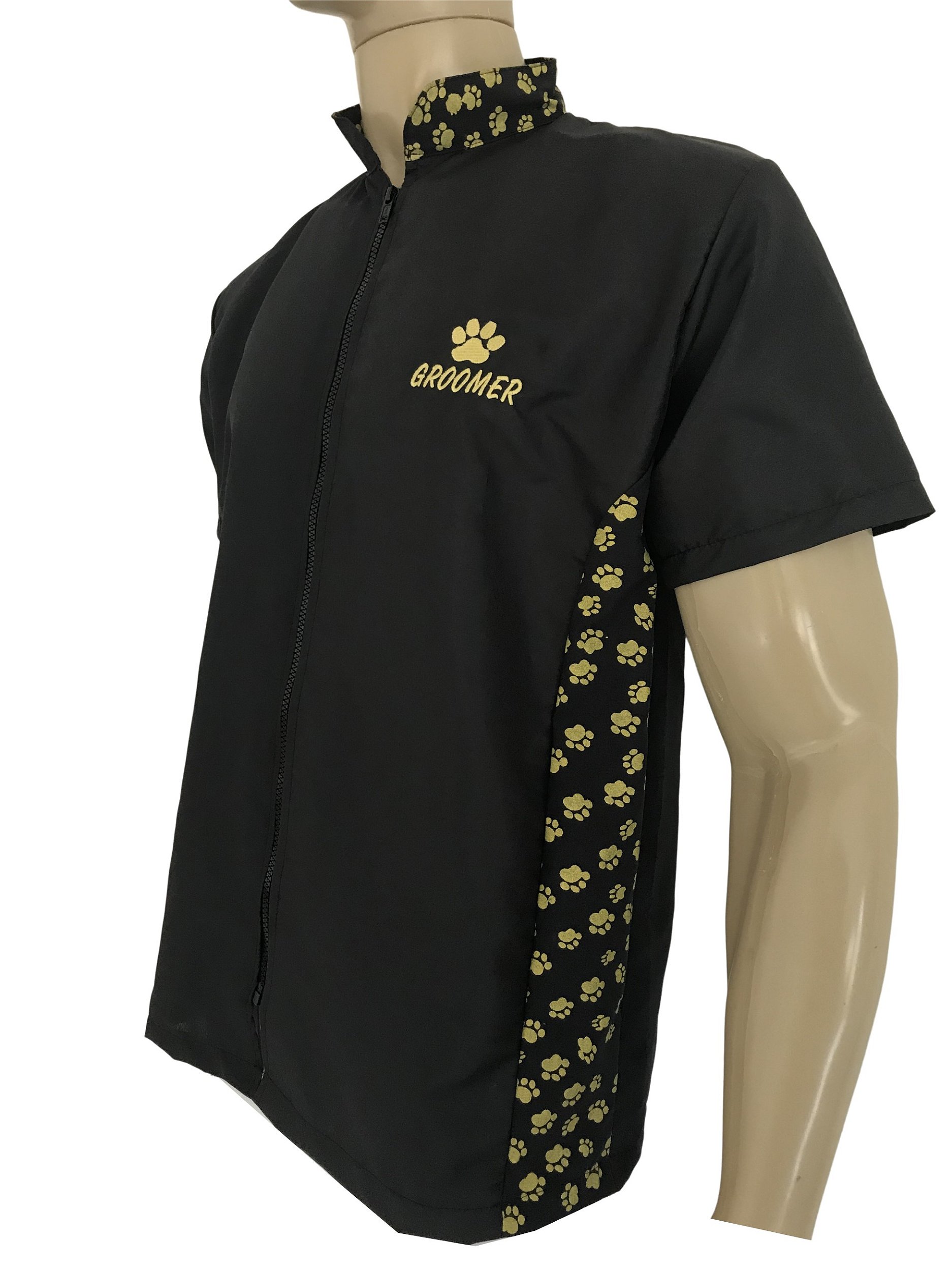 Jaleco de Tosador Masculino Anti-Pelos (100% Poliéster) | Visual Flex ...