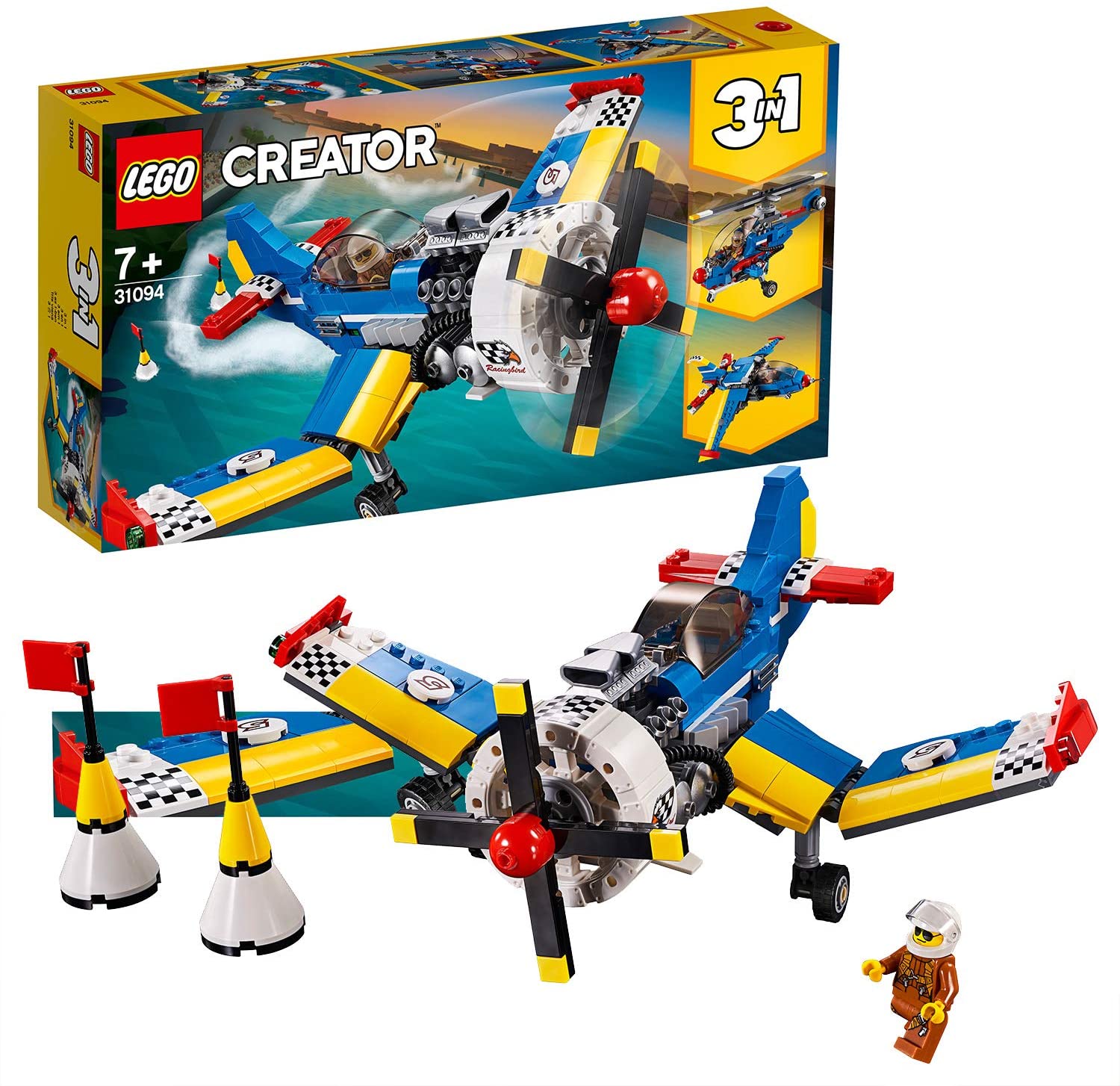 LEGO CREATOR 3 EM 1 AVIAO DE CORRIDA 31094 - Star Brink Brinquedos