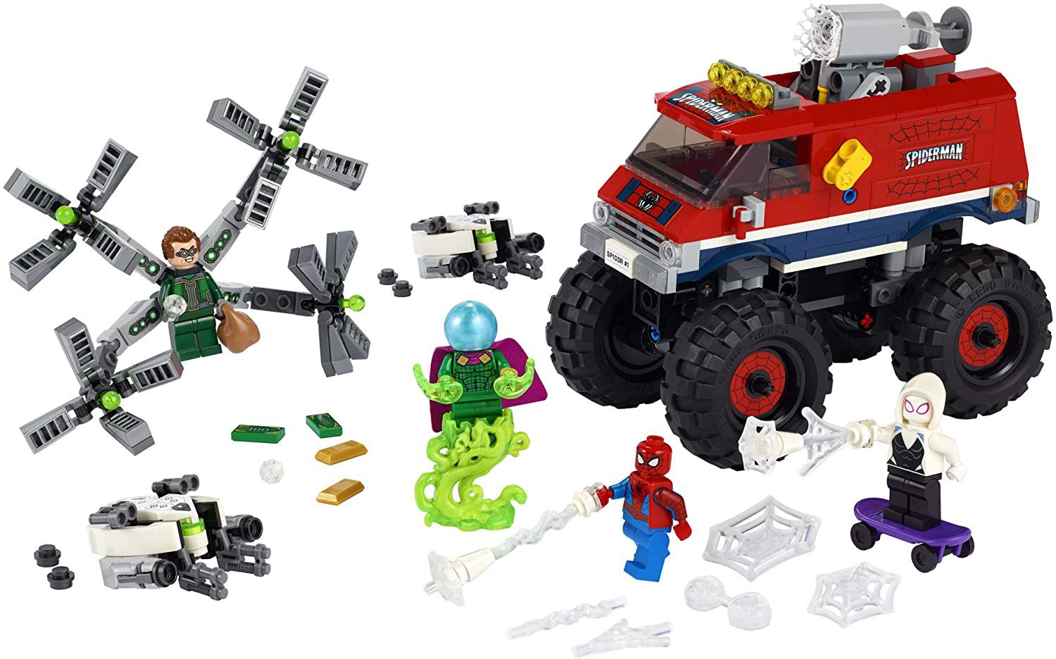 LEGO SPIDER MAN CAMINHAO GIGANTE DE HOMEM-ARANHA VS. MYSTERIO 76174 ...