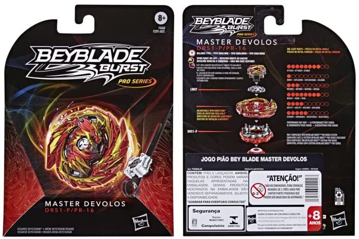 Beyblade Burst Pro Series - Master Devolos - F4548 - Hasbro - Star Brink Brinquedos